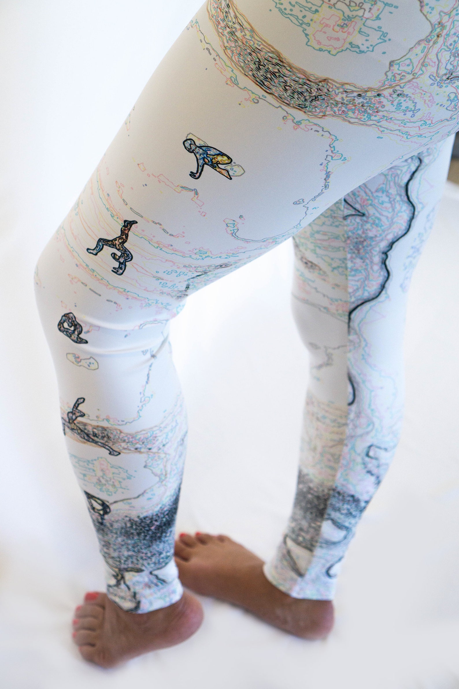 Unique Leggings/yoga Pants. Artsy Leggings/yoga Pants/original - Etsy