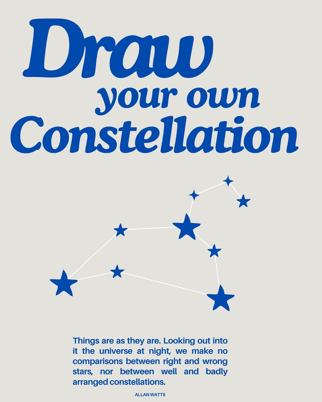 Draw Your Own Constellation Digital Download Print - Etsy