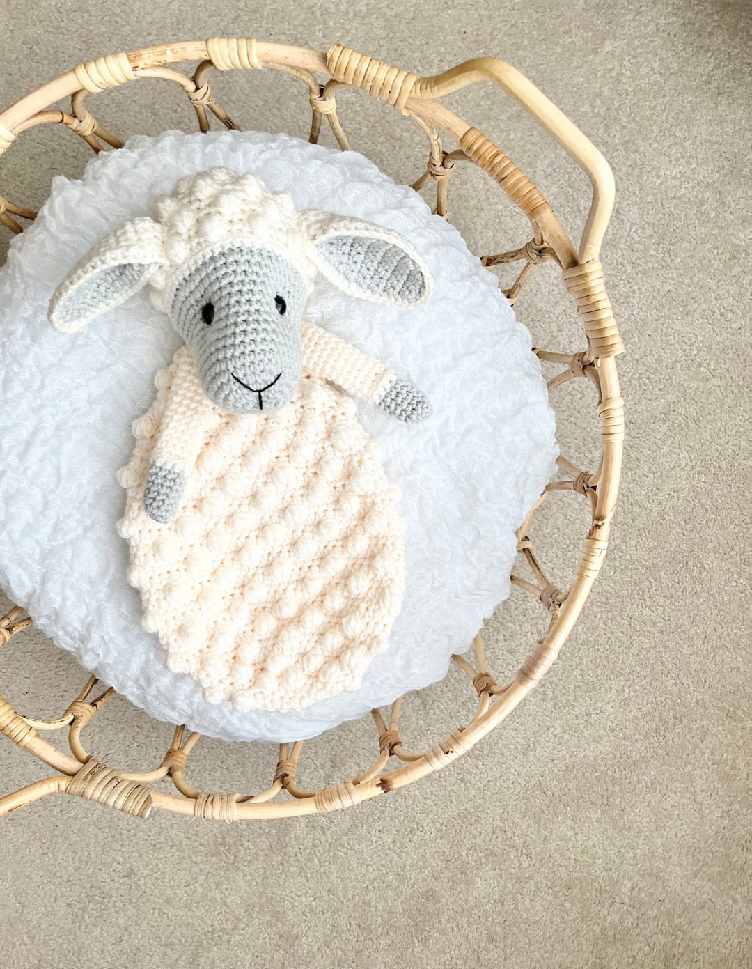 Lovable Lamb Bobble Buddy Finished Item MADE TO ORDER / Stuffed Lamb ...