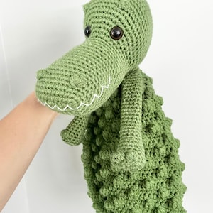 Gator Lovey Crochet Pattern-alligator Bobble Buddy DIGITAL Pdf ...