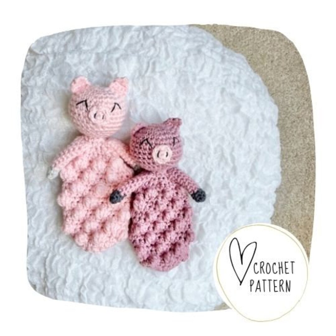 Pig Teether Crochet Pattern - Pig Bitty Buddy DIGITAL Pdf/amigurumi ...