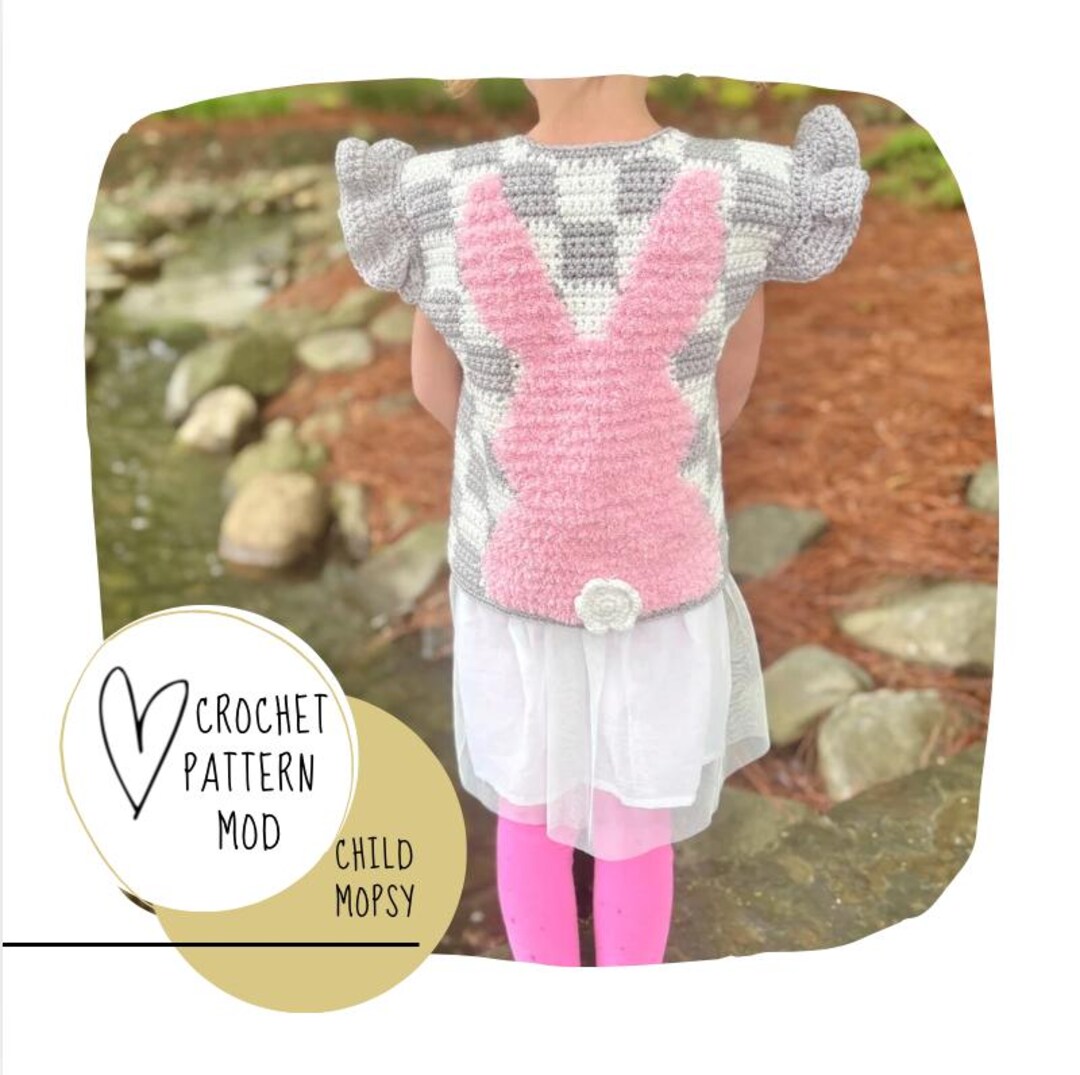 The CHILD Checkered MOPSY Mod Pattern - Digital Pdf/checkered Crochet Cardigan Pattern/crochet ...