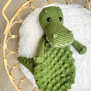 Gator Lovey Crochet Pattern-alligator Bobble Buddy DIGITAL Pdf ...