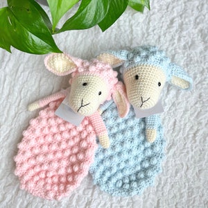 Sheep Lovey Crochet Pattern-lovable Lamb Bobble Buddy DIGITAL Pdf ...