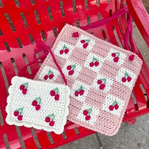 Sweet Cherry Satchel Crochet Pattern- DIGITAL Pdf/crochet Cherry ...