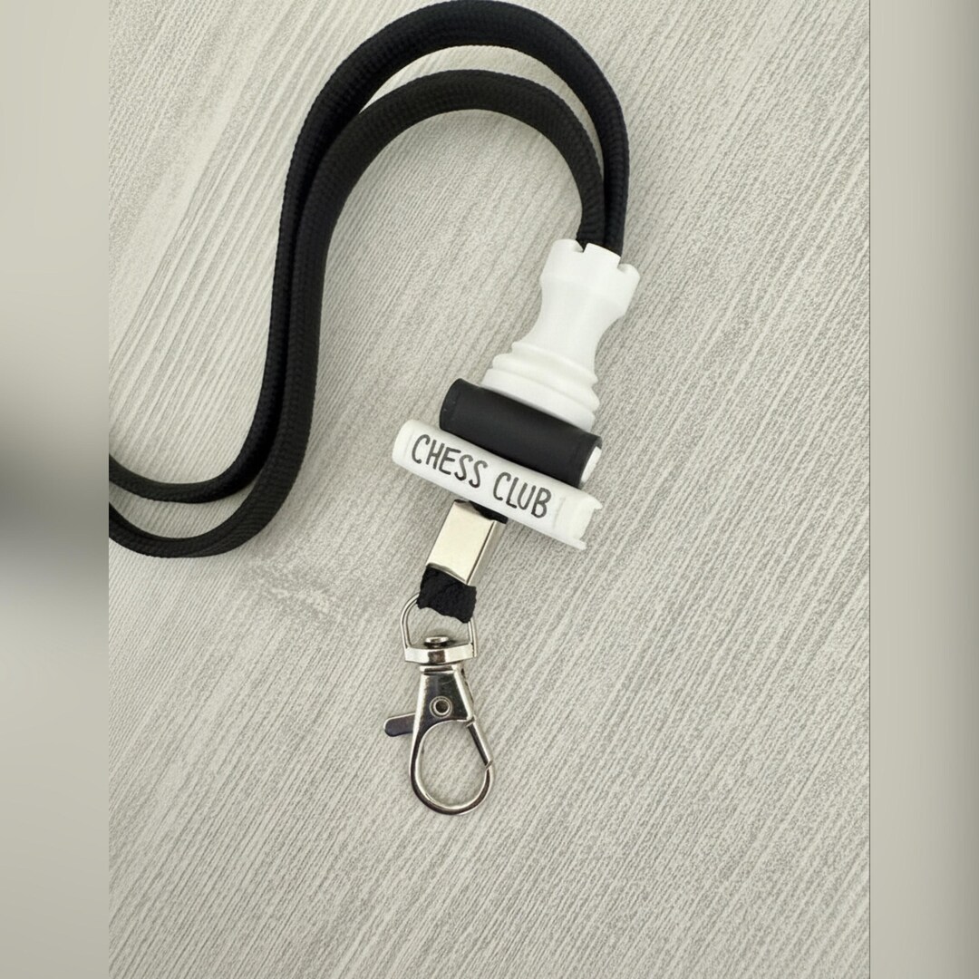 Personalized Chess Piece Lanyard, Chess Club Teacher Gift, Personalized ...