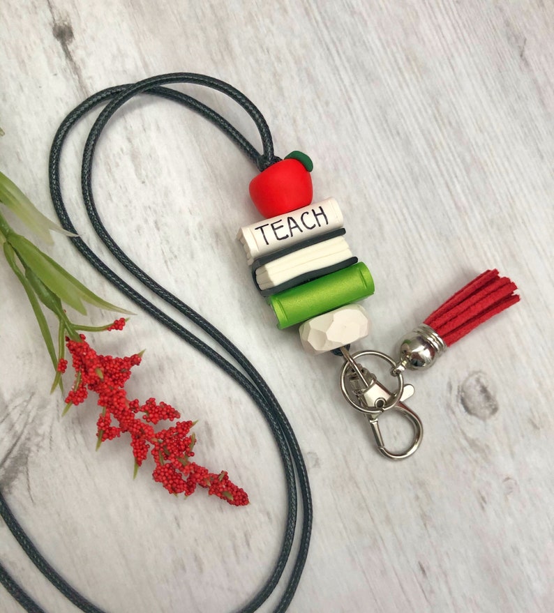 Teacher lanyard with name Teacher Appreciation gift | Etsy