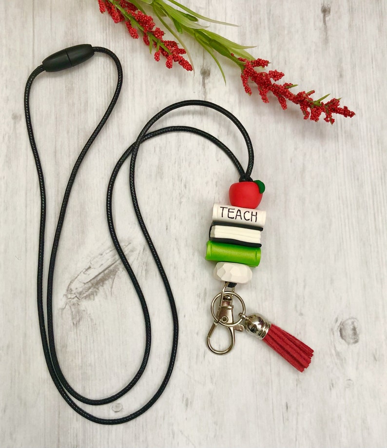 Teacher lanyard with name Teacher Appreciation gift | Etsy