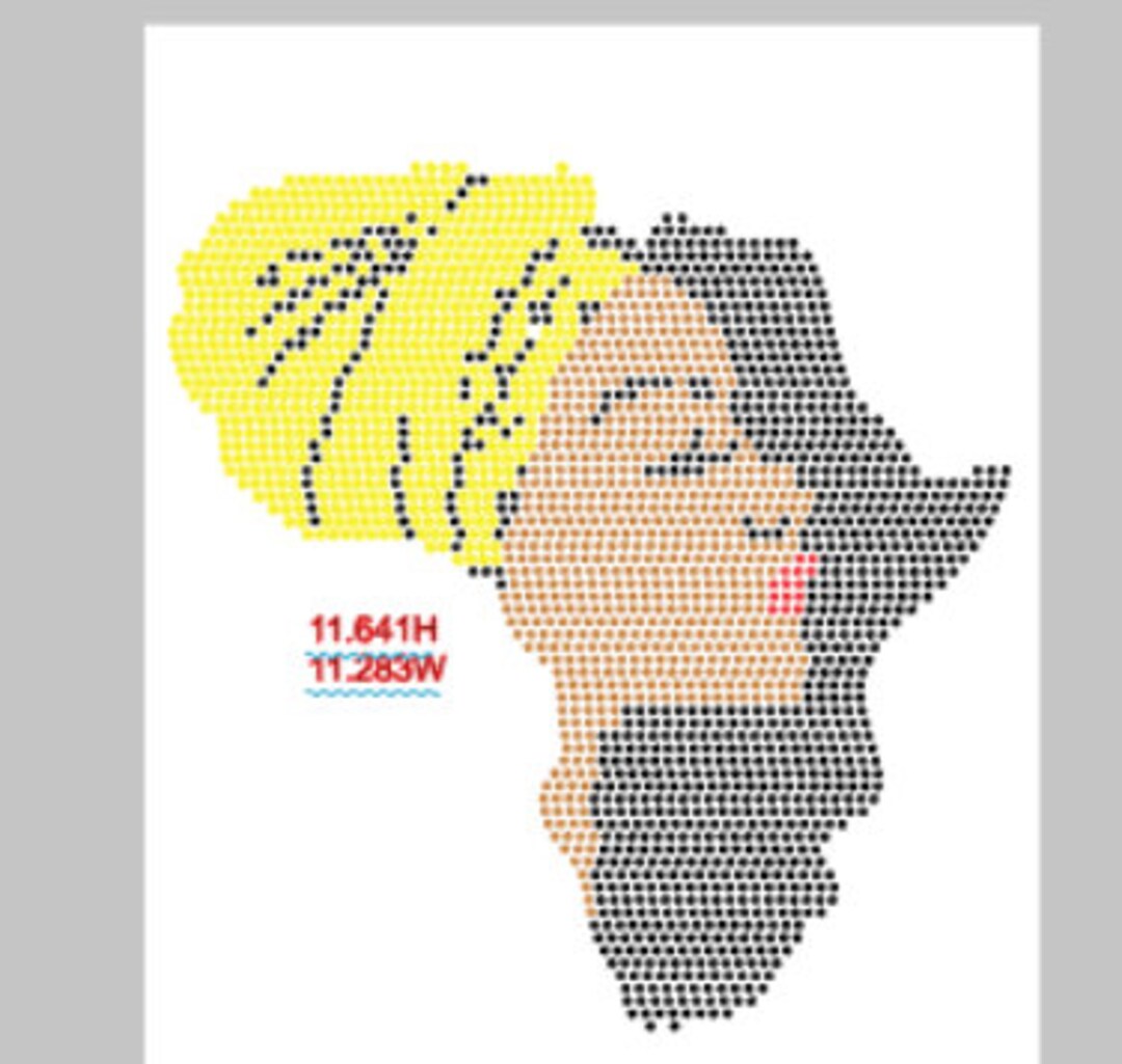 Rhinestone Hotfix Template - Etsy