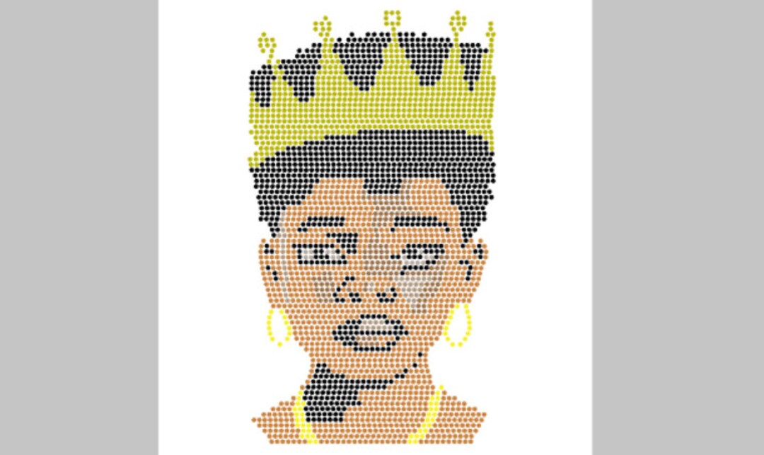 QUEEN HOTFIX RHINESTONE Template - Etsy