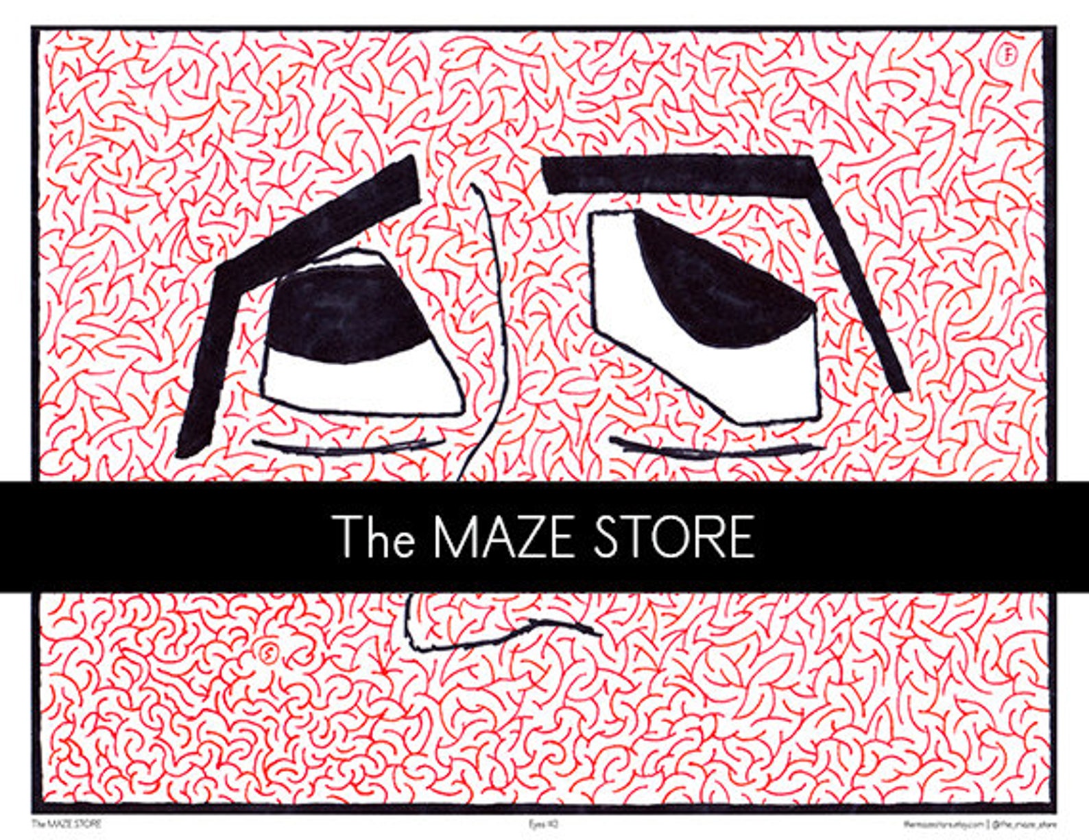 Eyes 3 Instant Download Printable Maze Puzzle for Adults and Kids - Etsy