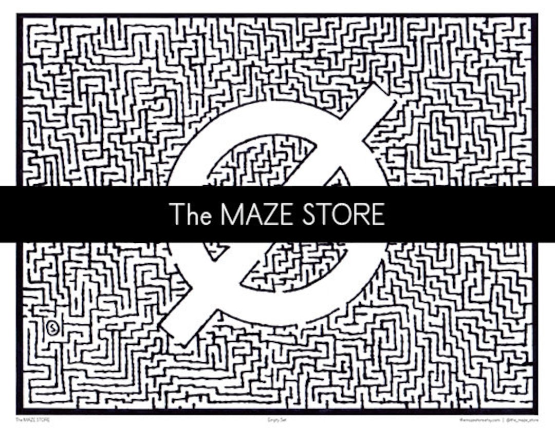 Empty Set Instant Download Printable Maze Puzzle for Adults and Kids - Etsy