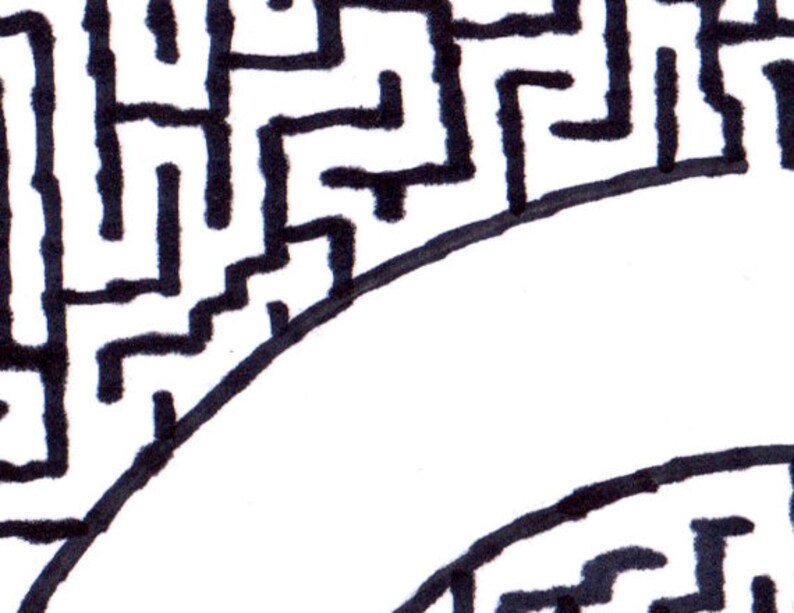 Empty Set Instant Download Printable Maze Puzzle for Adults | Etsy