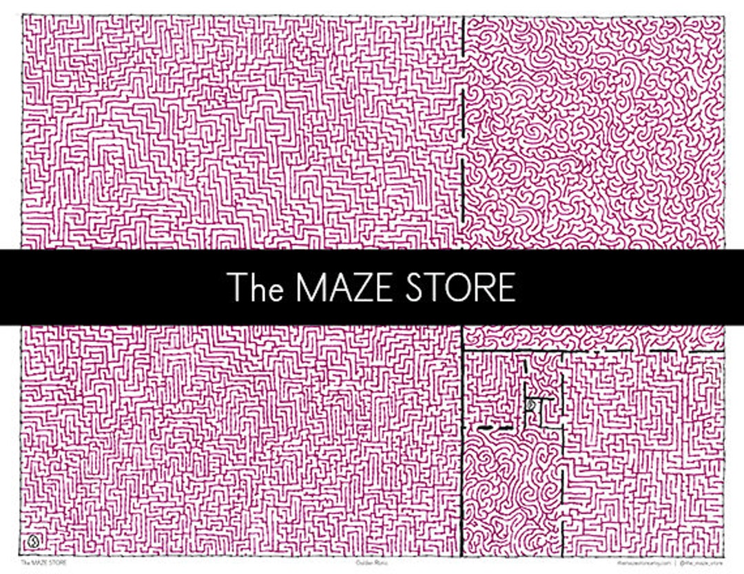 Golden Ratio - Instant Download Printable Maze Puzzle for Adults and ...