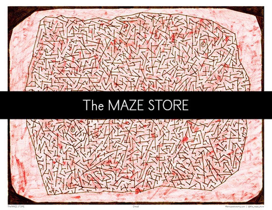 Dread - Instant Download Printable Maze Puzzle for Adults and Kids - Etsy
