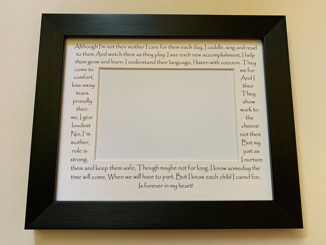 8x10 Forever in My Heart Poem Photo Frame - Etsy