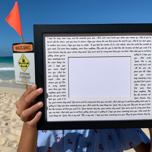 My Wish Lyrics Photo Mat Fits 8 X 10 Frame Ready to Ship Fast Wedding ...