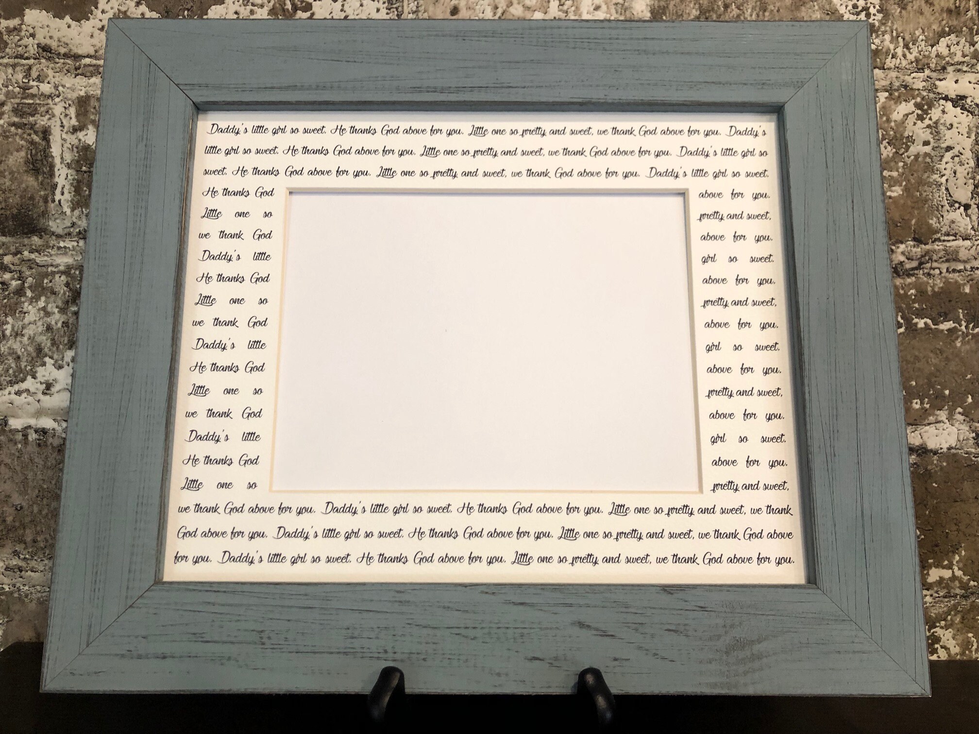 8x10 Personalized Photo Frame Any Quotes Song Lyrics Text | Etsy