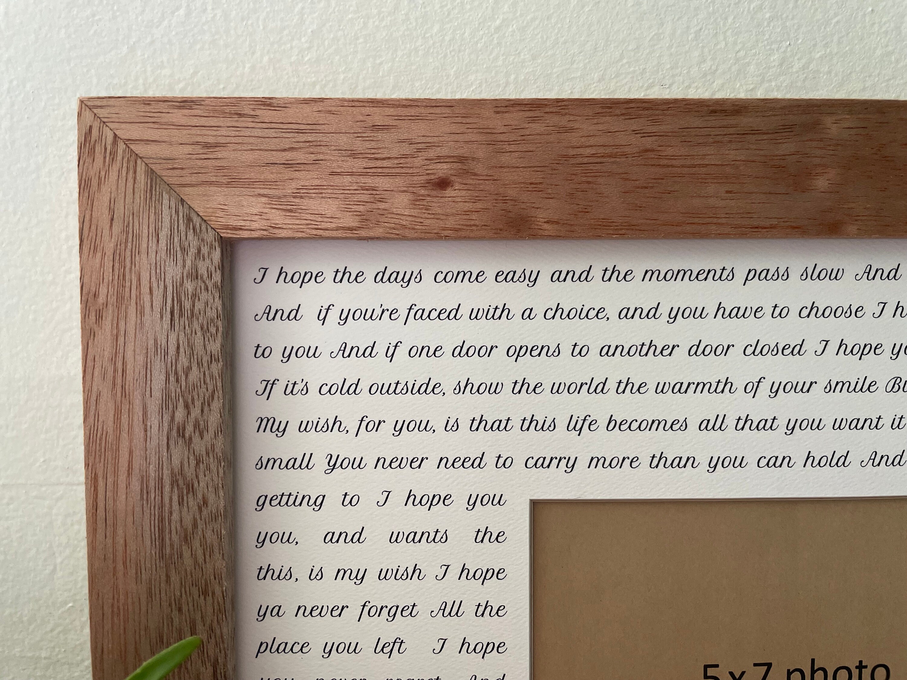 11x14 Personalized Photo Frame Any Quotes Text Custom - Etsy