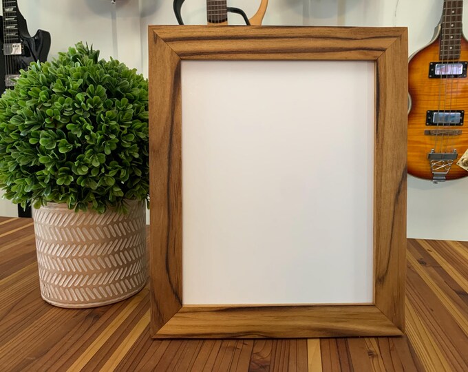 Teak Wood Exotic Frame With Maple Spline Corners 8 X 10 Picture Frame ...