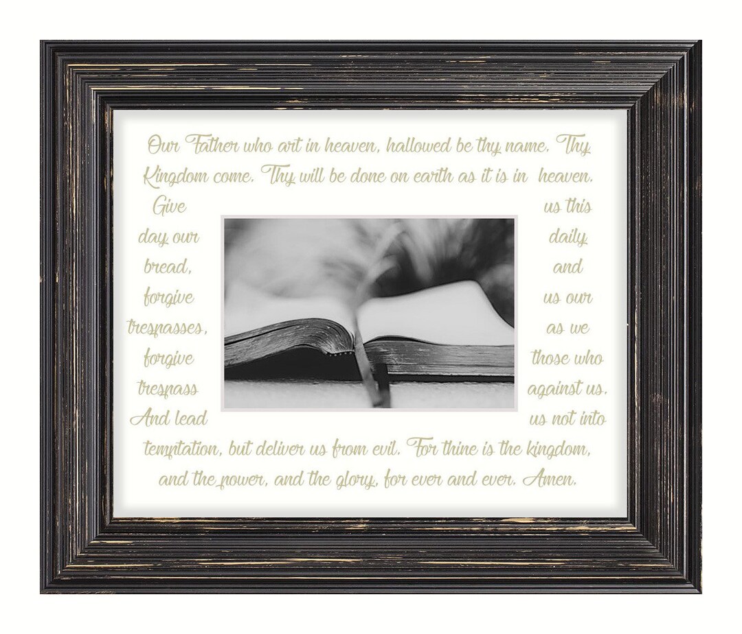 8x10 Lord's Prayer Picture Frame - Etsy