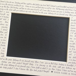 11x14 Custom Picture Mat - Any Quotes, Text, Names, Dates, Lyrics ...