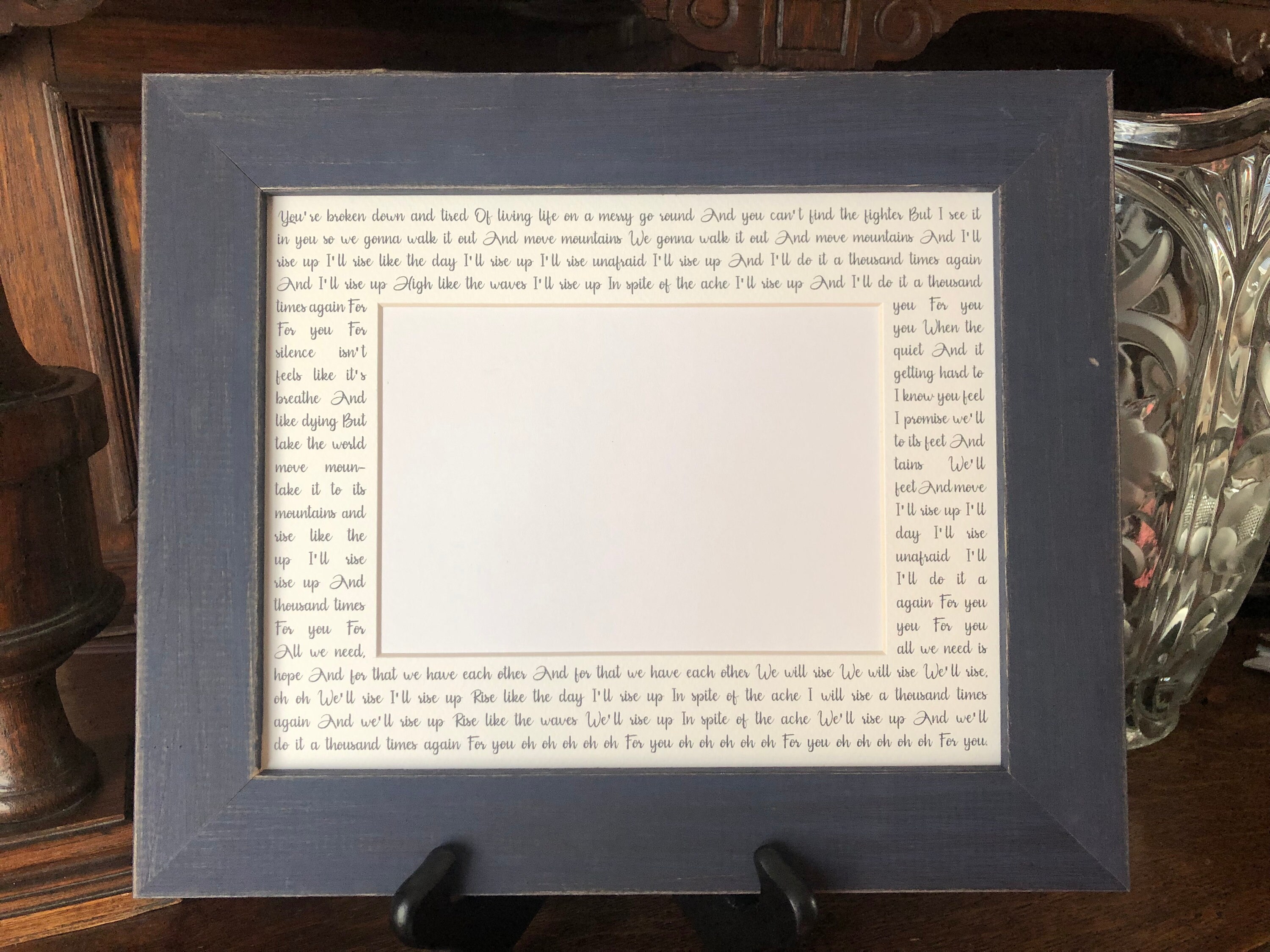 8x10 Custom Picture Frame Rustic Wall Decor Romantic Gifts for | Etsy