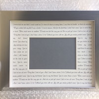Personalized Song Lyrics Frame First Dance Song Gift Personalized Lyric ...