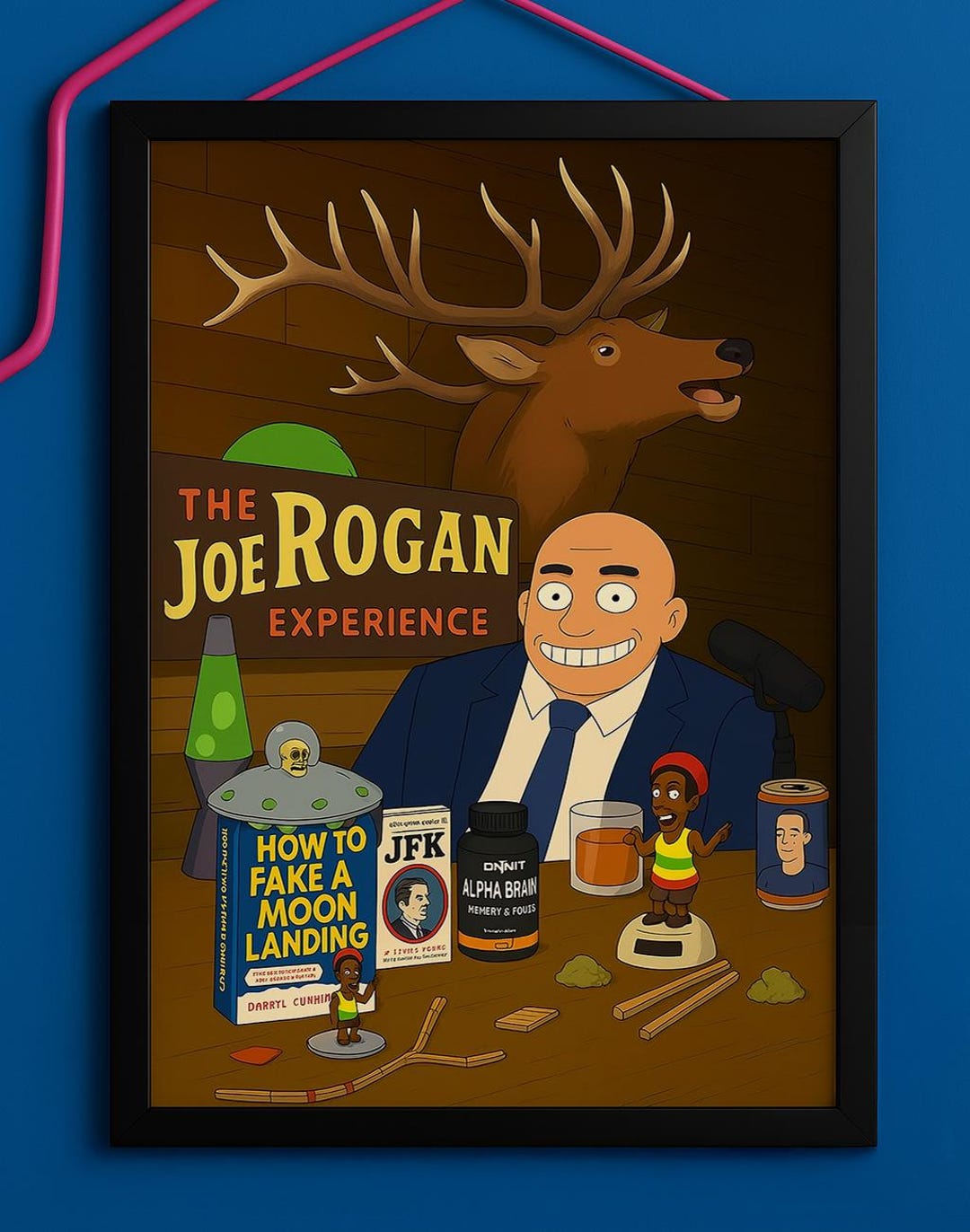 Joe Rogan Experience Digital Art Print – Poster | Podcast Parody Wall ...
