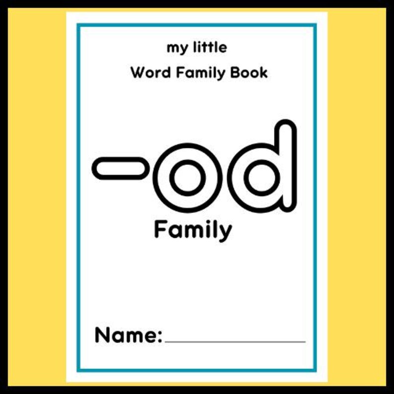CVC Word Family Printable Books | Phonics Practice for Emergent Readers ...