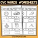 CVC Words Read and Color & Write | Short Vowel CVC Worksheets ...