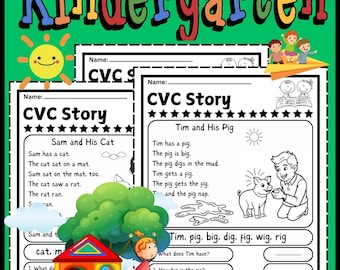 Phonics CVC Worksheets- I Can Write CVC Words! for Kindergarten and ...