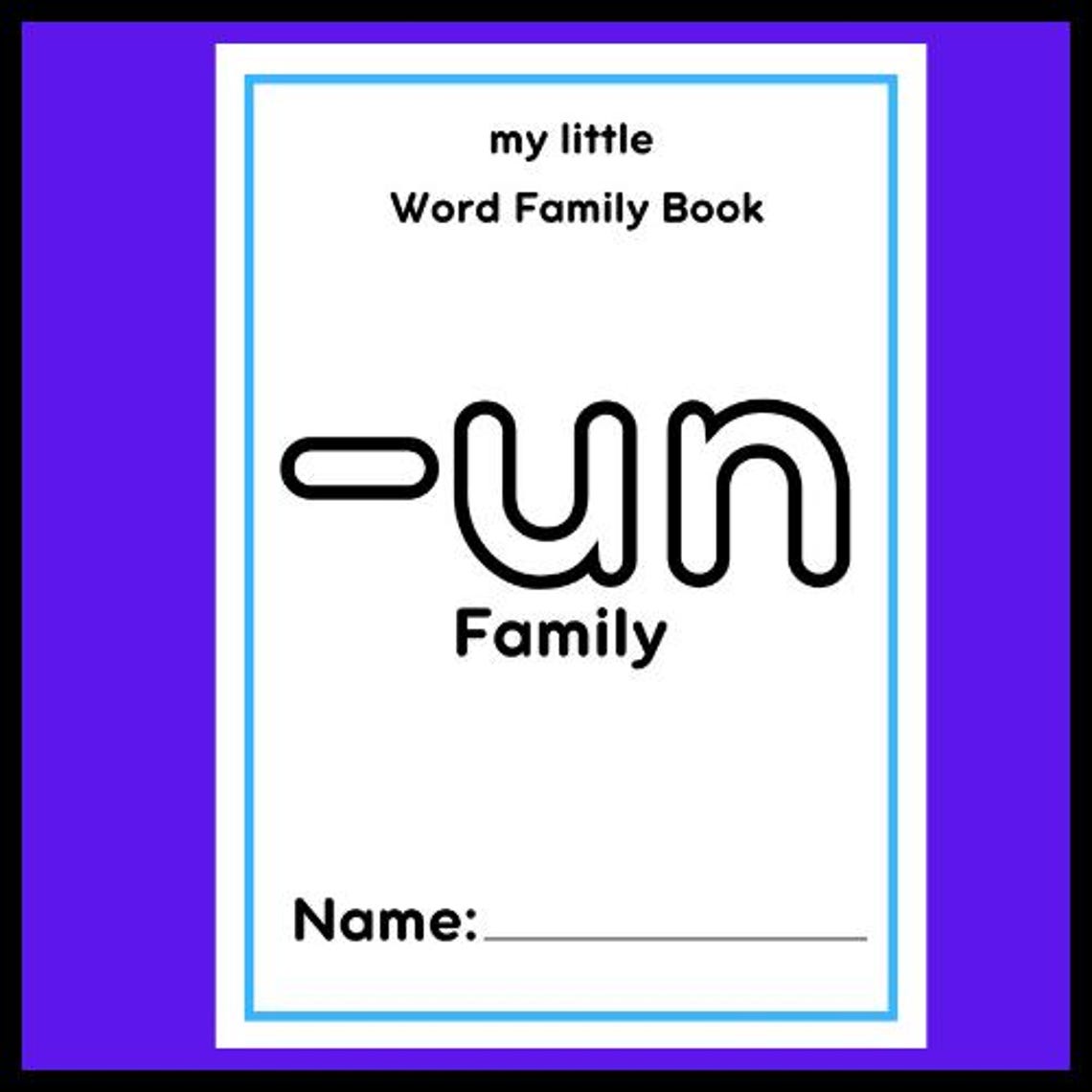 CVC Word Family Printable Books | Phonics Practice for Emergent Readers ...