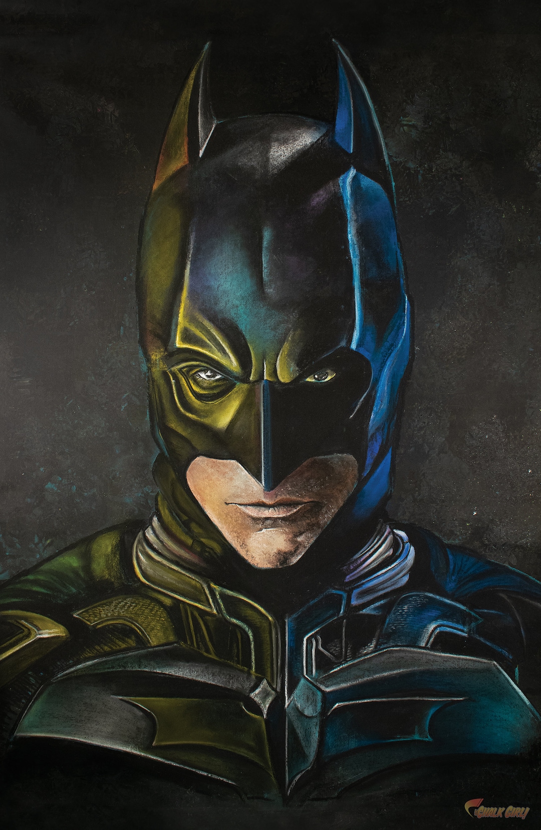 Batman Art Print the Dark Knight Christian Bale Room Decor DC Comics ...