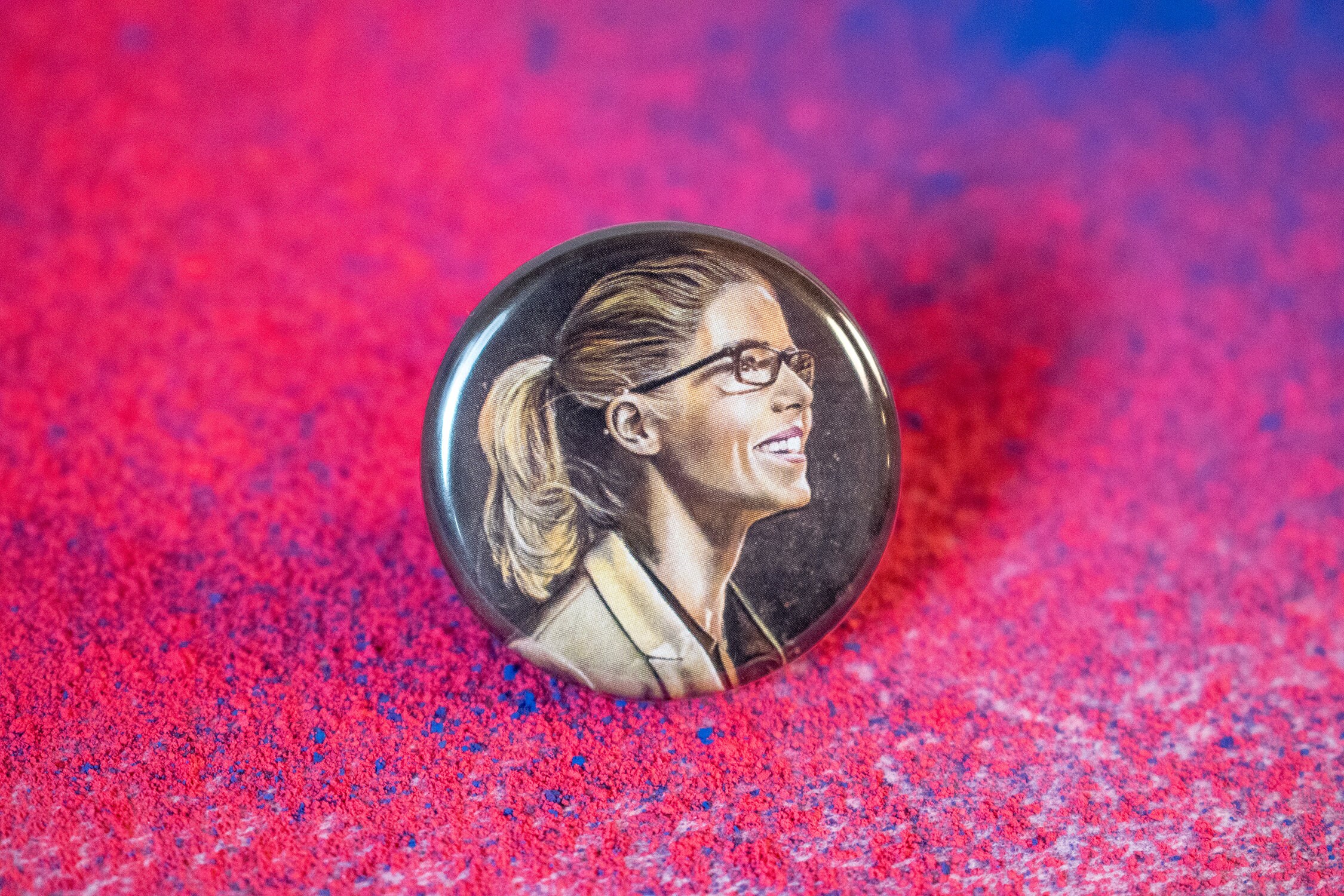 Felicity Smoke Art Button Green Arrow Emily Bett Rickards | Etsy