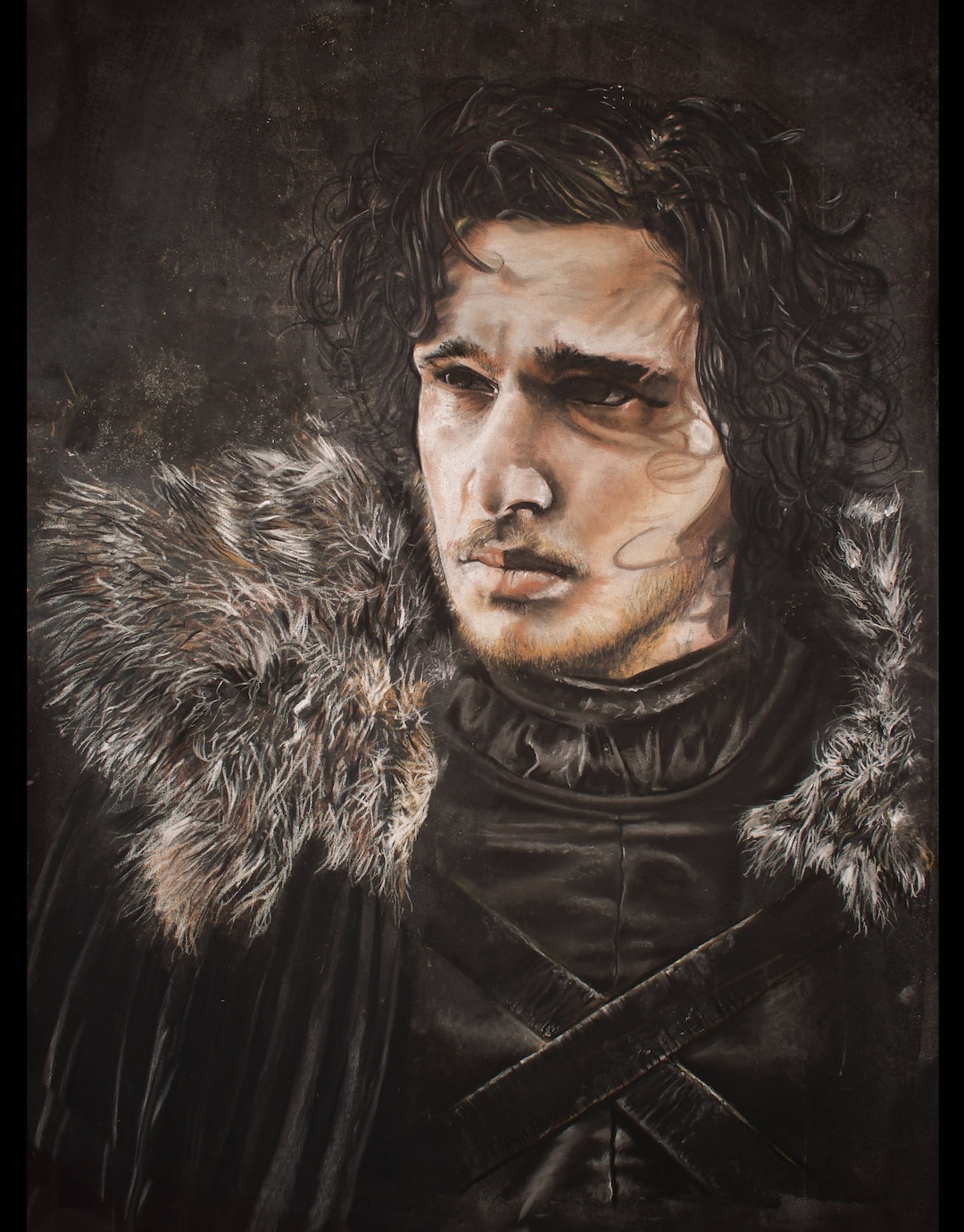 Jon Snow Art Print Game of Thrones Kit Harington Room Decor Fantasy ...