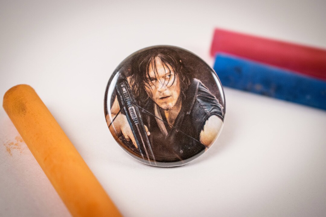 Daryl Dixon Art Print Button the Walking Dead Refrigerator Magnet ...
