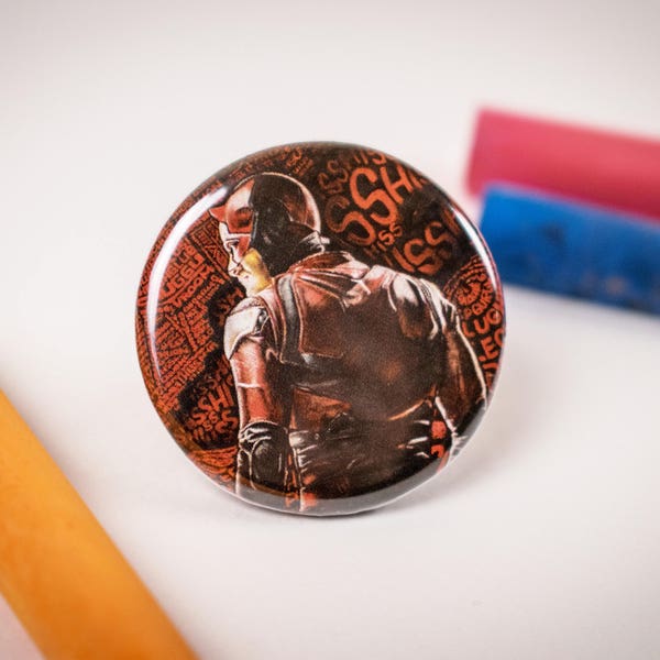 Superhero Button - Etsy