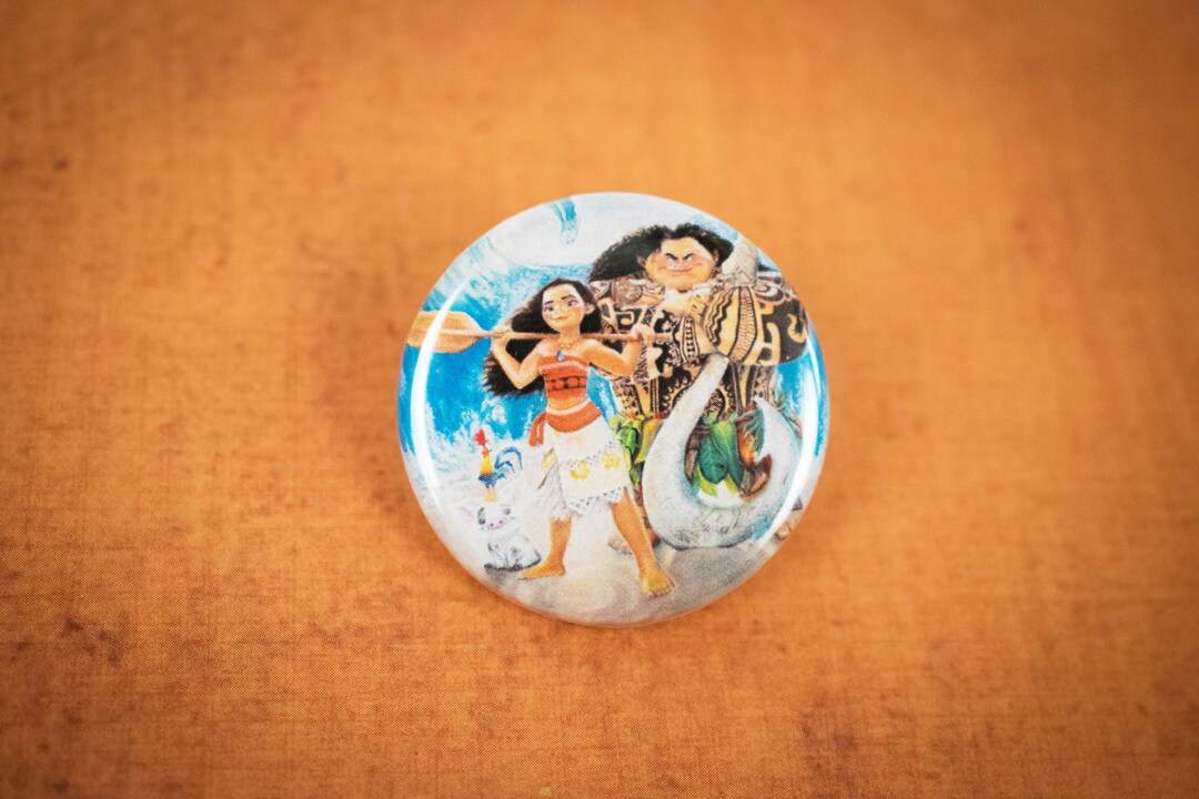 Moana Crew Art Print Button Disney Movie Refrigerator Magnet Auli'i ...