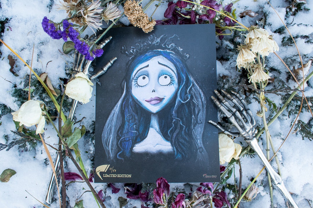 Corpse Bride Emily Art Print LIMITED EDITION Tim Burton Room Decor ...