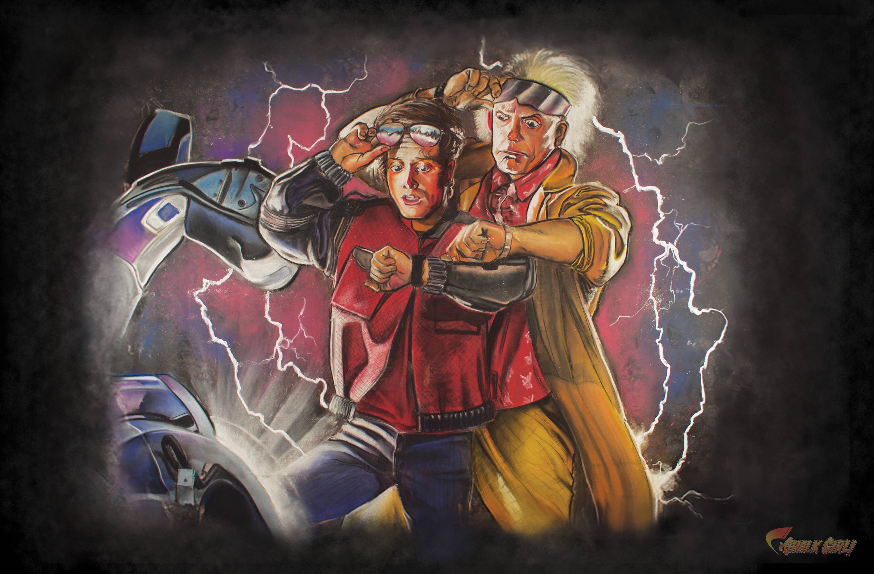 Back to the Future Doc & Marty Art Print Cult Classic Movie - Etsy