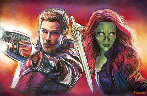 Marvel Star Lord And Gamora
