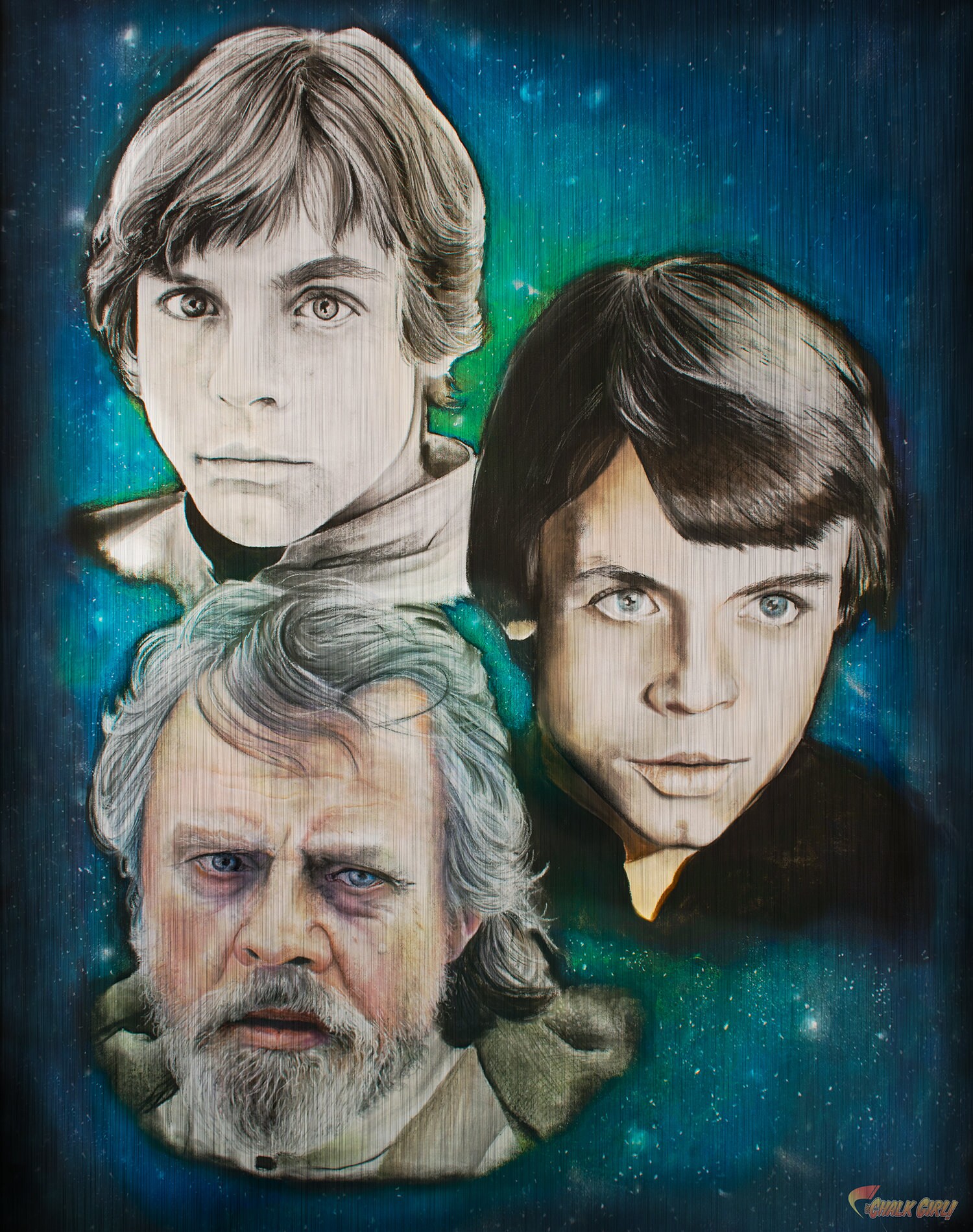 Luke Skywalker Face Drawing