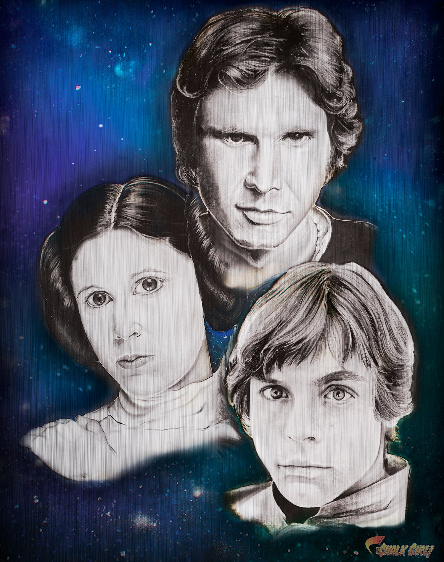 Luke Skywalker Face Drawing