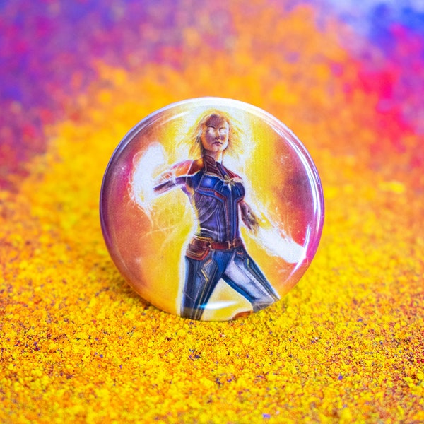 Superhero Button - Etsy