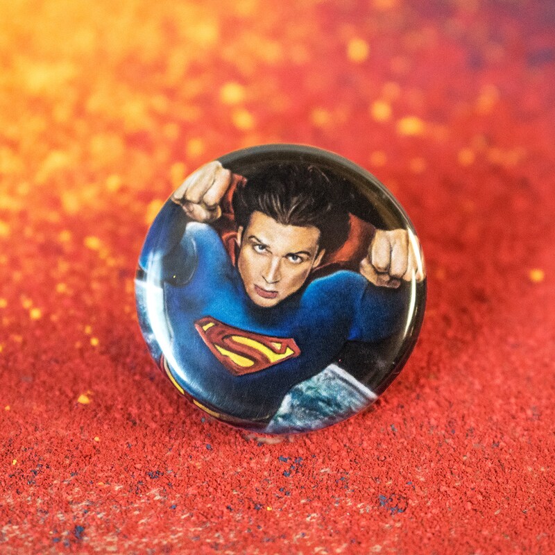 Superhero Button - Etsy