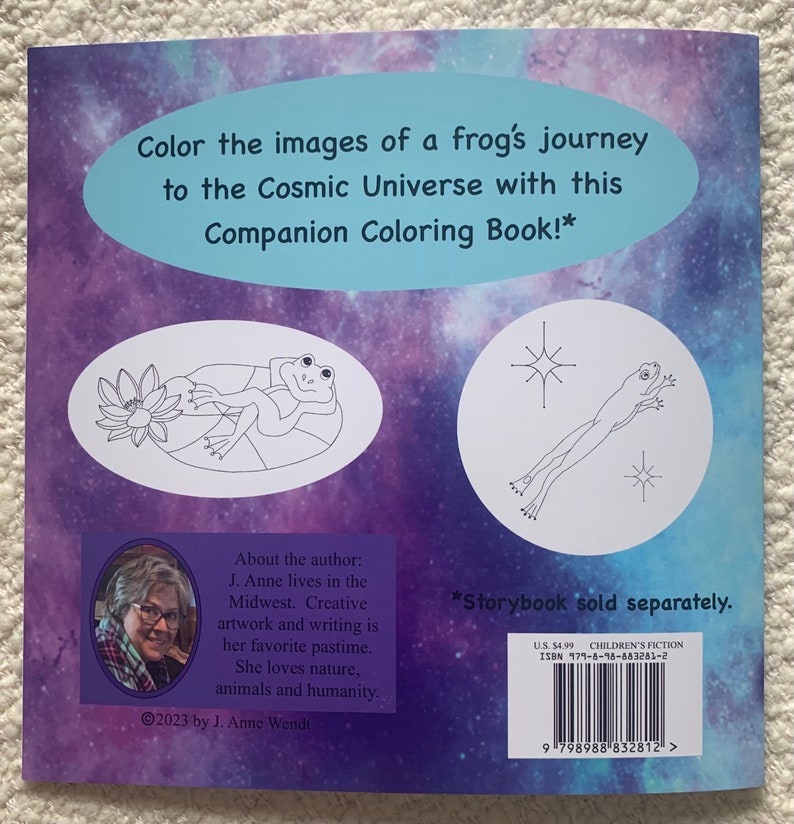 The Frog Who Visited the Cosmic Universe COLORING BOOK - Etsy