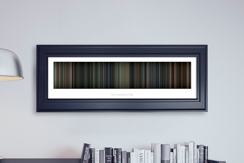 The Incredible Hulk // Movie Poster // Movie Barcode // Marvel | Etsy