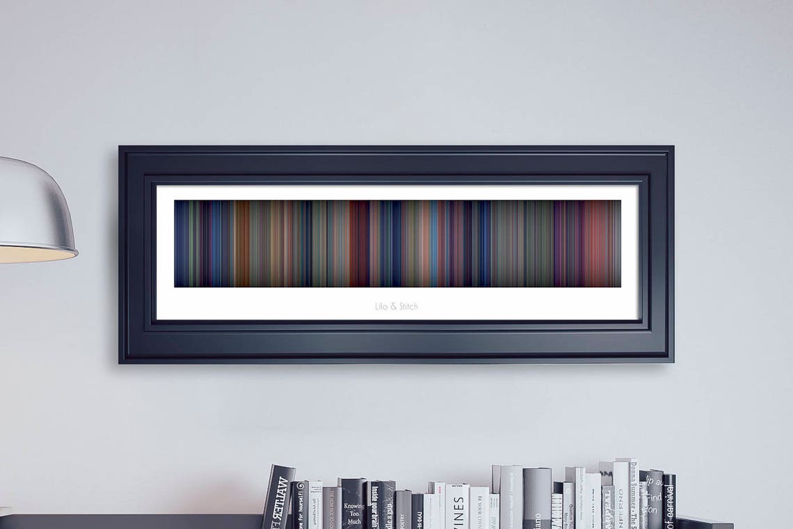 Lilo & Stitch // Movie Poster // Movie Barcode // Disney Print - Etsy
