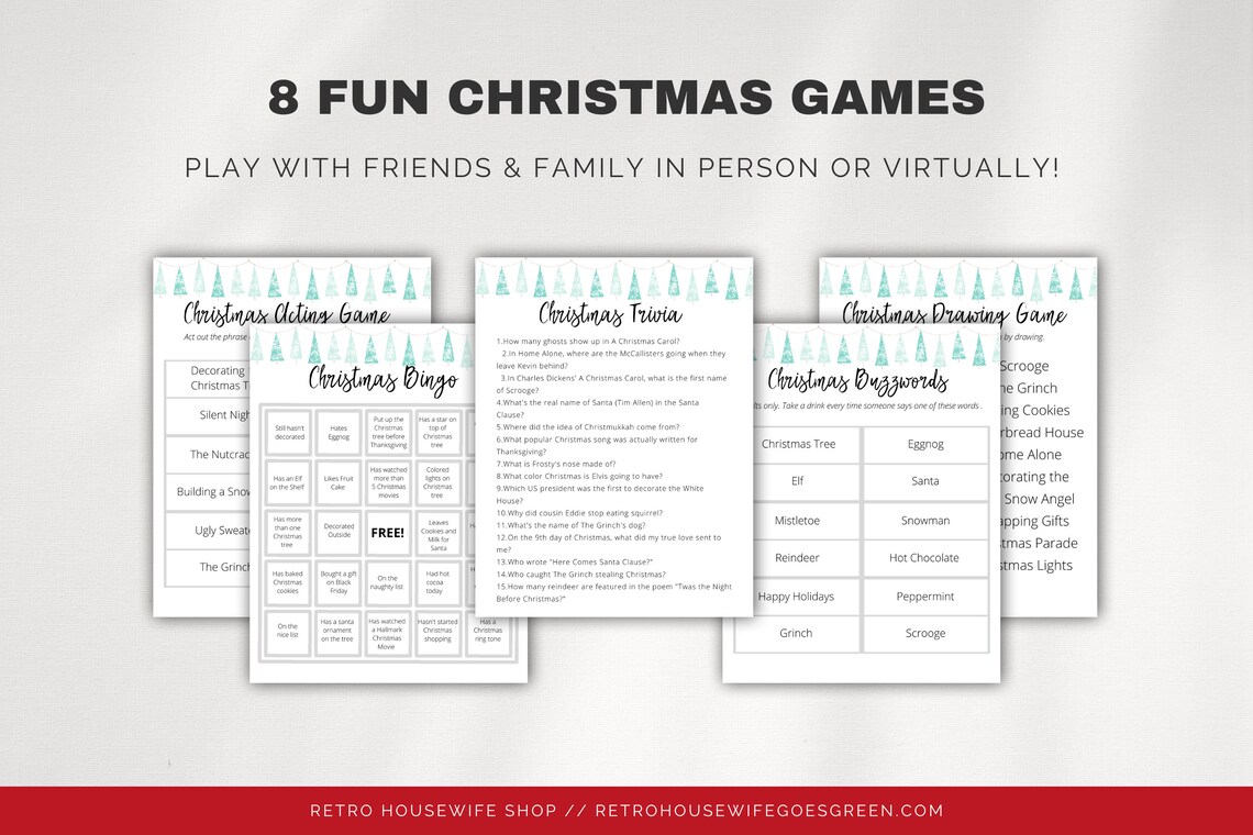 Fun Christmas Games - Etsy